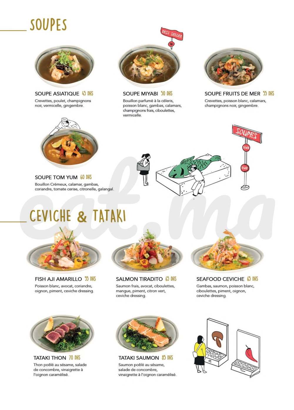 MENU Be Wok Princesse Casablanca 2023 | Livraison à Domicile | Les ...